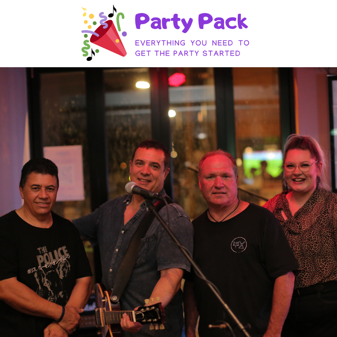 Book Party Pack (Solo, Duo, Trio or 4 Piece Band) - Cover Band, Melbourne